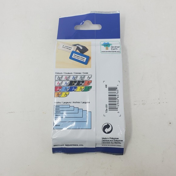 Brother | Office | Brother P Touch Tze 23 Label Tape 12mm Black On ...